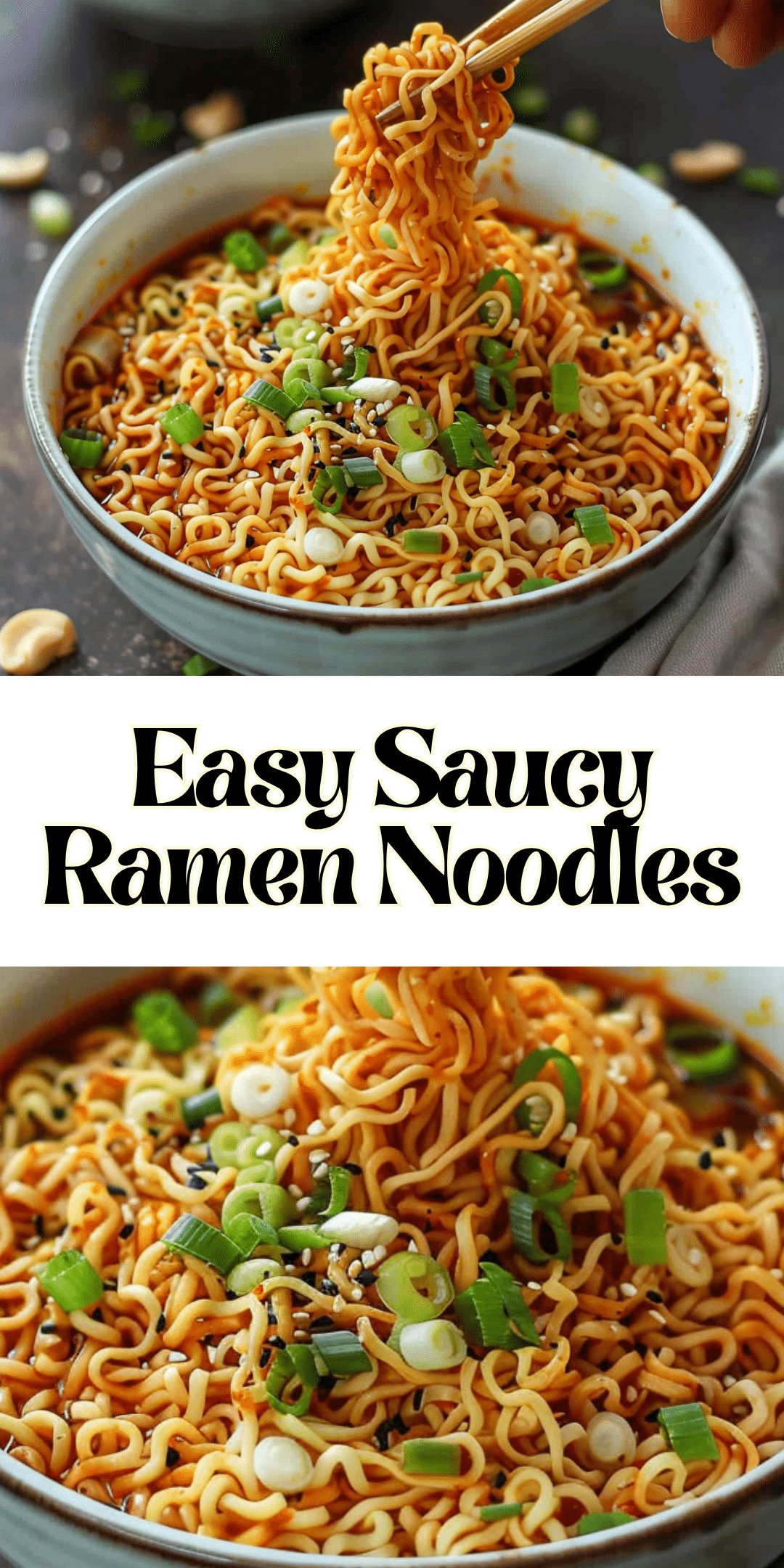 Easy Saucy Ramen Noodles | Amina Bakes