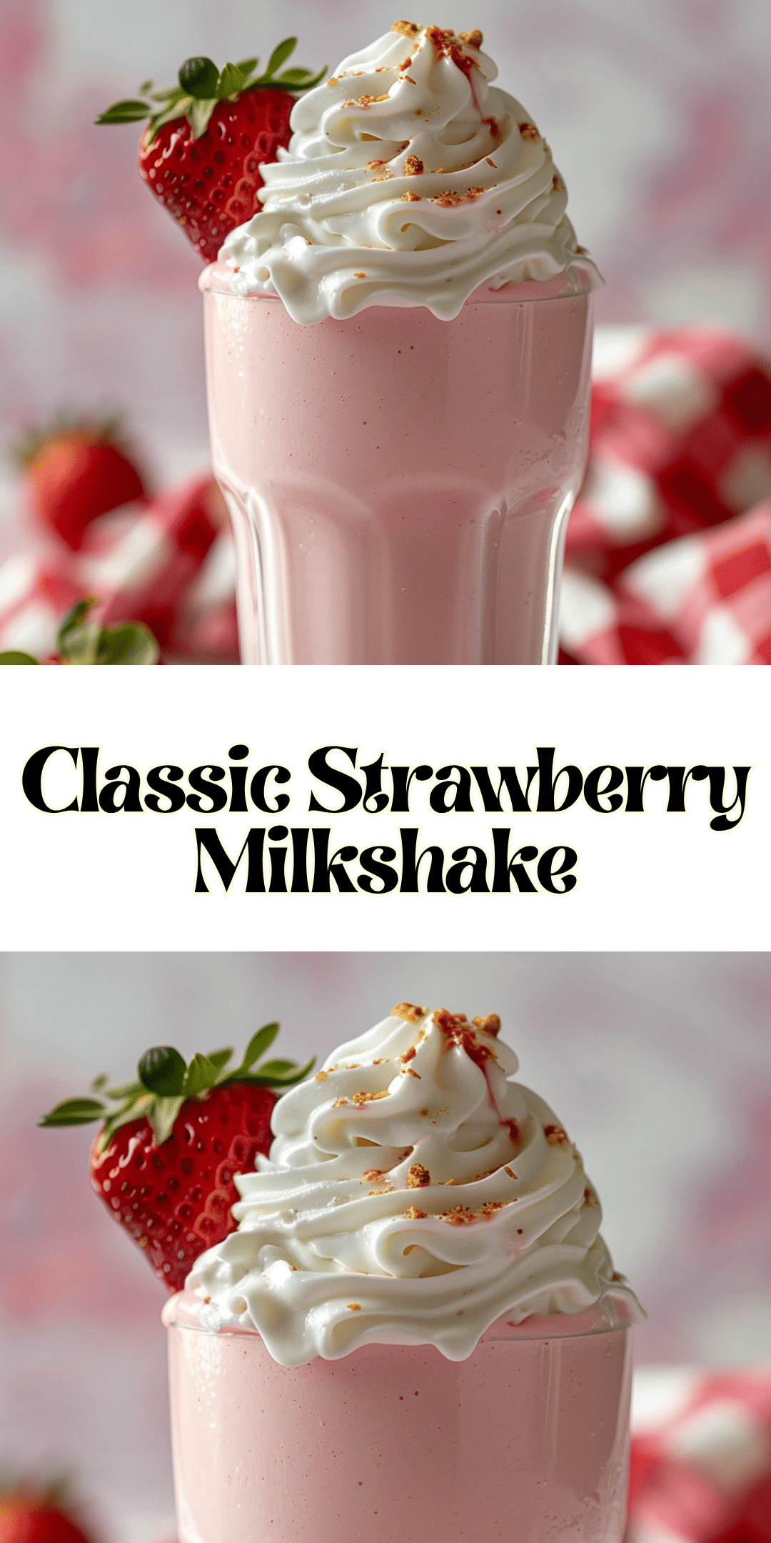 Classic Strawberry Milkshake Recipe | Amina Bakes