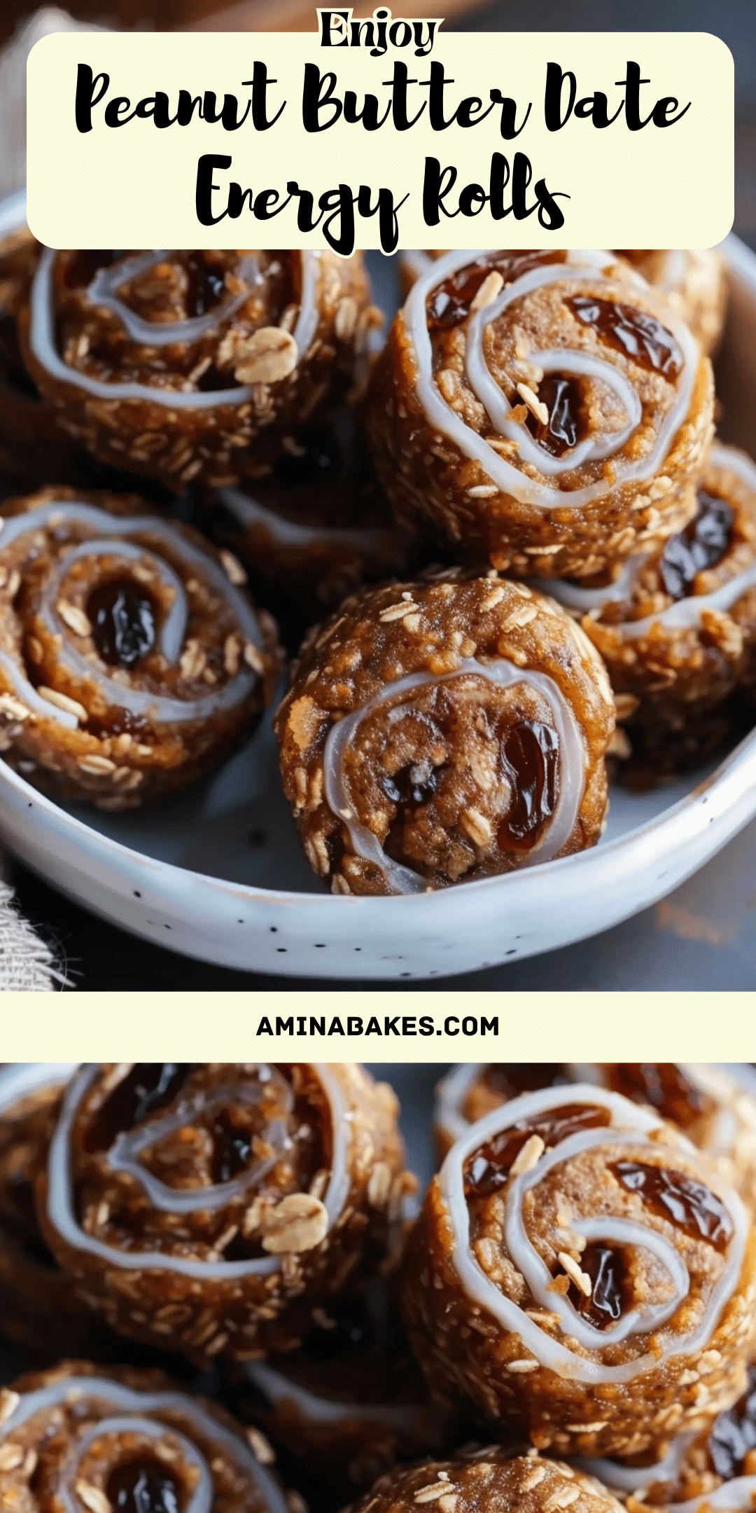 Peanut Butter Date Energy Rolls | Amina Bakes