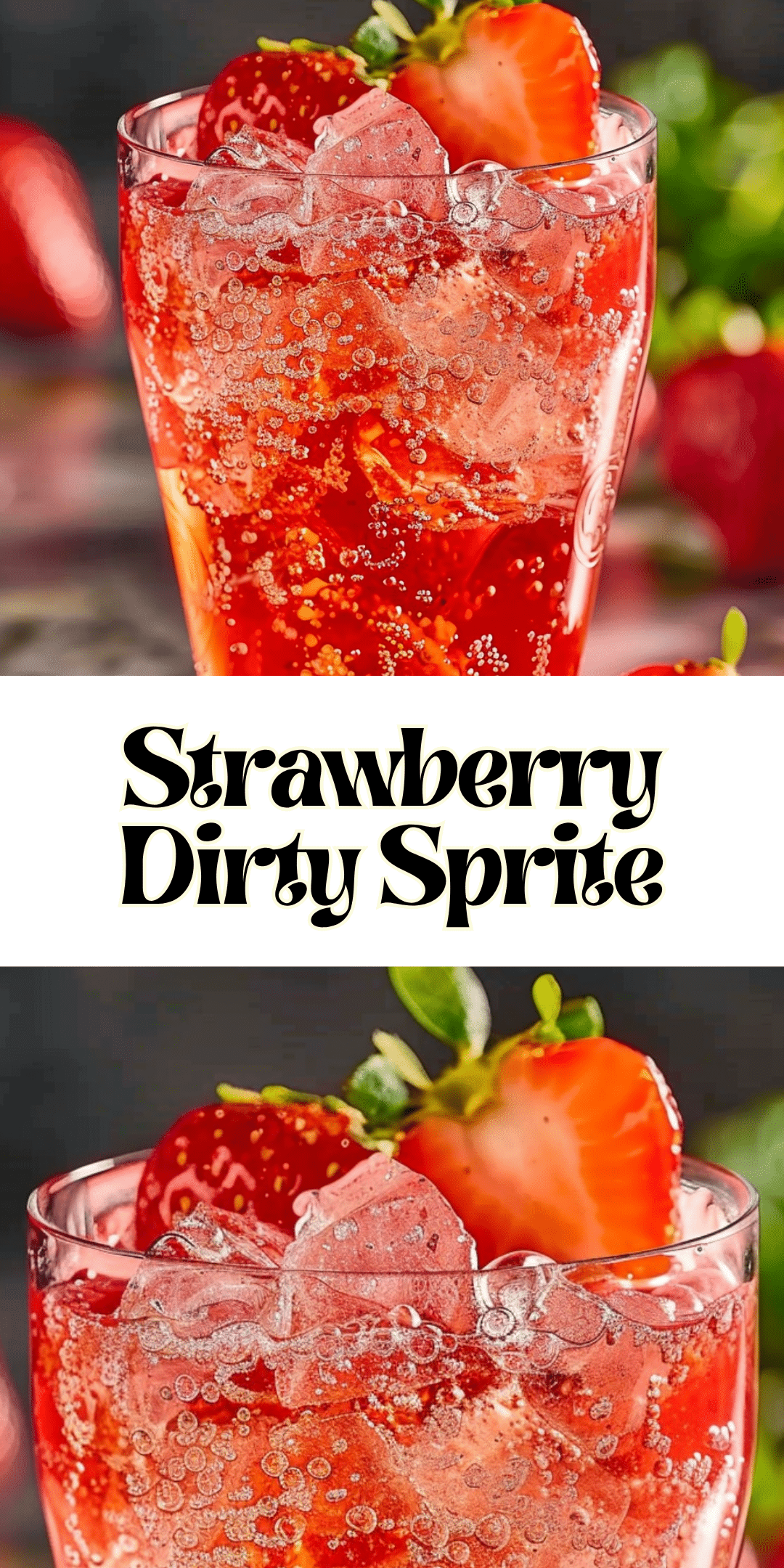 Strawberry Dirty Sprite | Amina Bakes