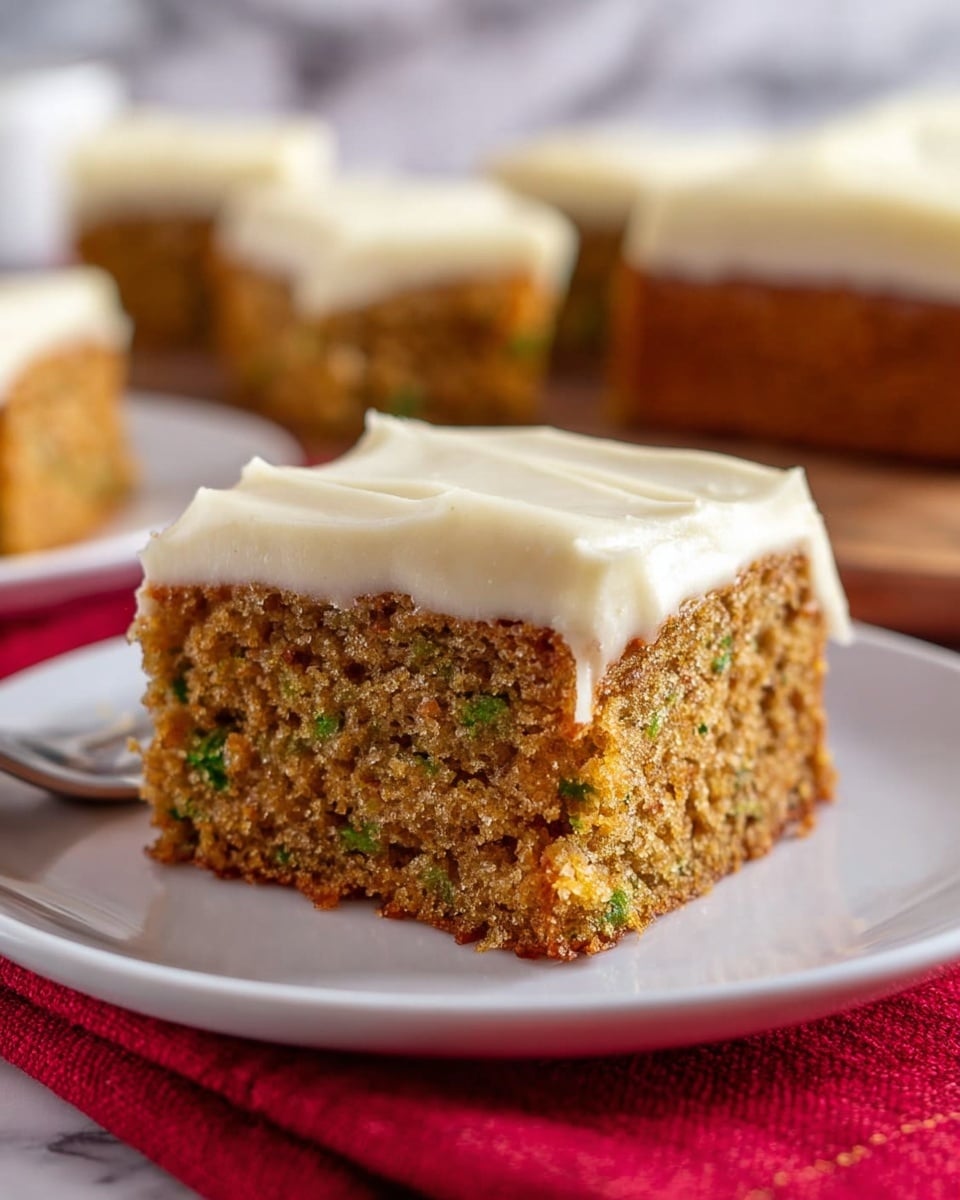 Zucchini Bars With Cream Cheese Frosting