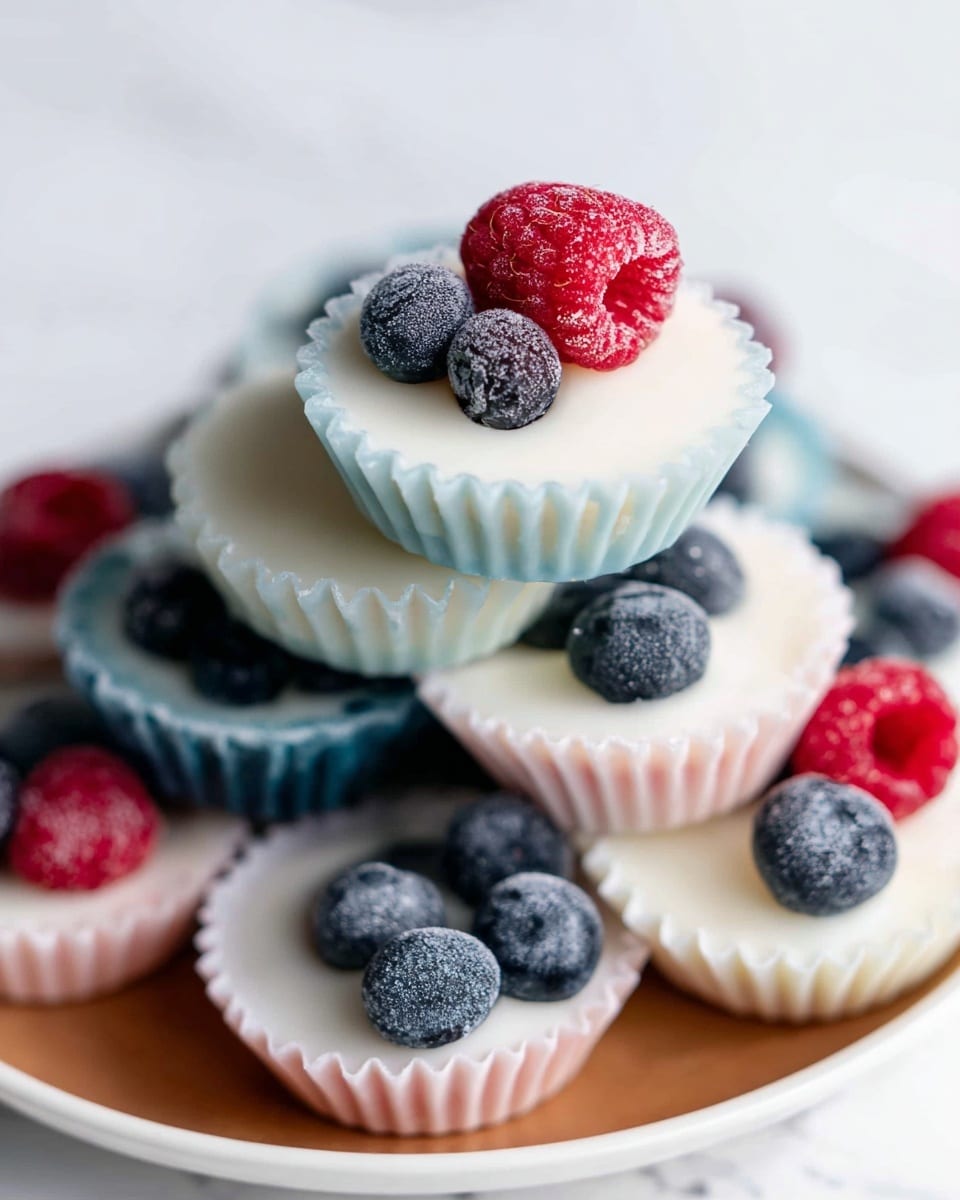Vegan Berry Frozen Yogurt Cups | Refreshing Healthy Treats